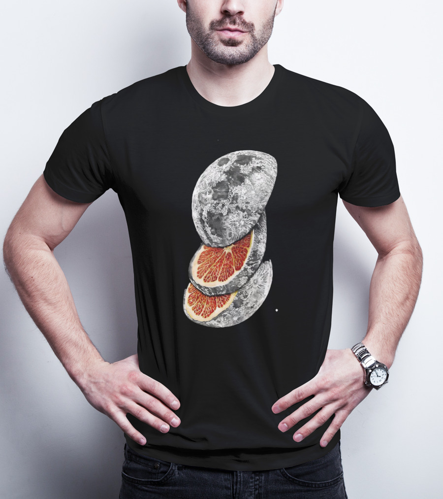 LEMON MOON Space Citrus Fusion With Blood Orange Layers T-Shirt