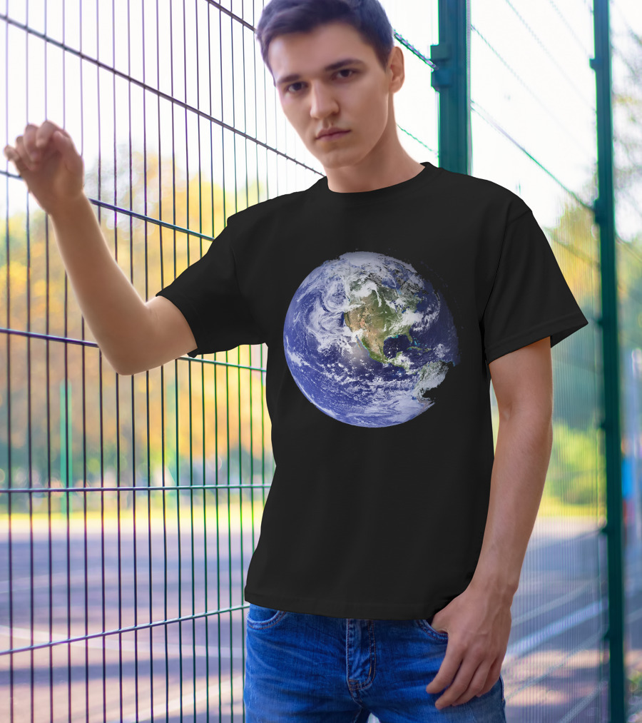 Earth Planet Our Home Image In The University T-Shirt