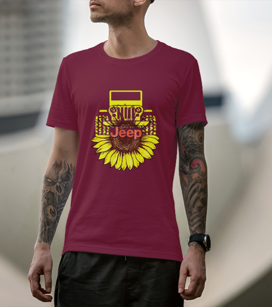 Jeep Sunflower Hot Sun Of Day T-Shirt