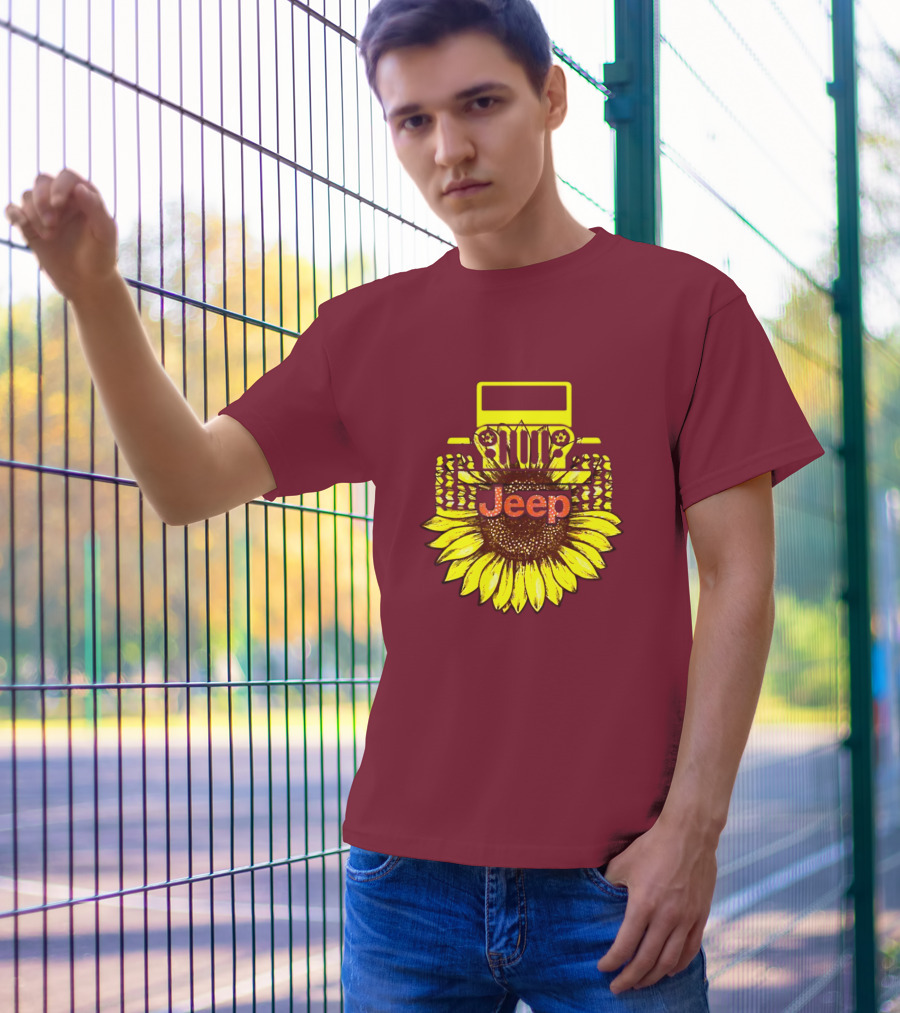 Jeep Sunflower Hot Sun Of Day T-Shirt