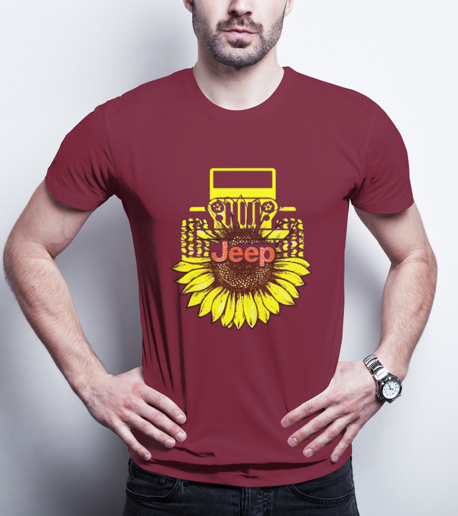 Jeep Sunflower Hot Sun Of Day T-Shirt