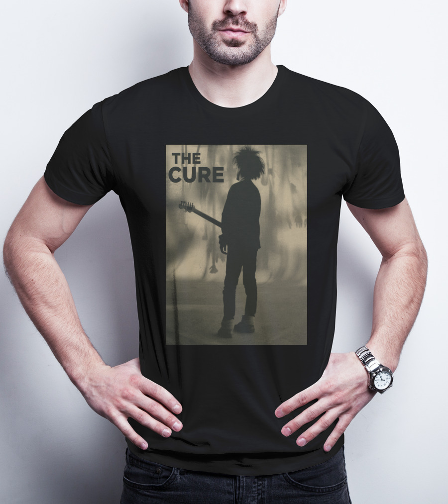THE CURE Silhouette With Guitar Iconic T-Shirt