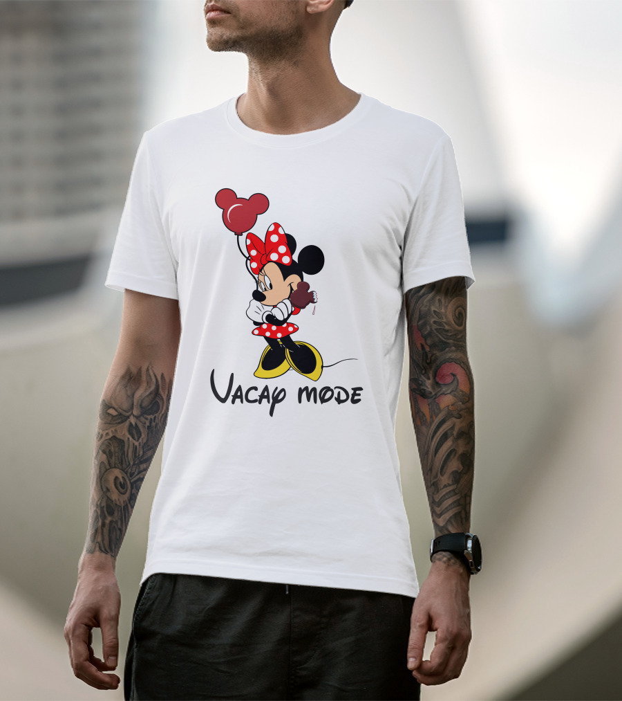 Disney Minnie Mouse Vacay Mode Balloon And Ice Cream T-Shirt
