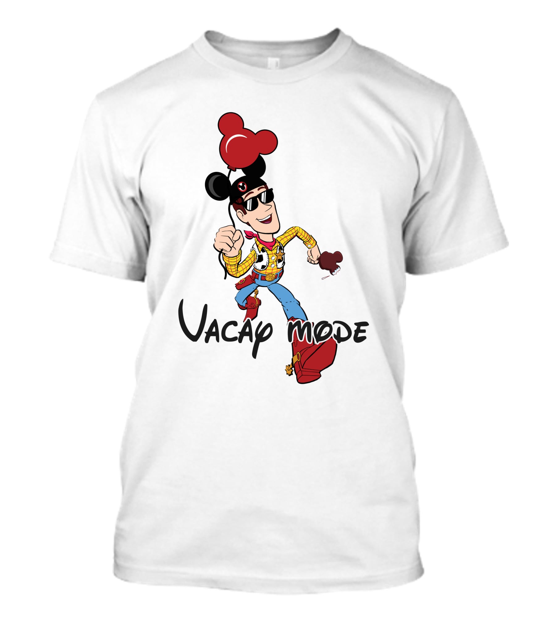 Vacay Mode Woody Mickey Ears Fun Adventure T-Shirt