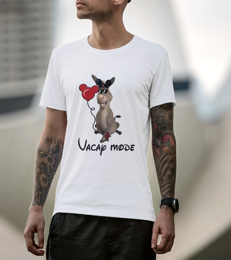 Vacay Mode Donkey With Balloon T-Shirt