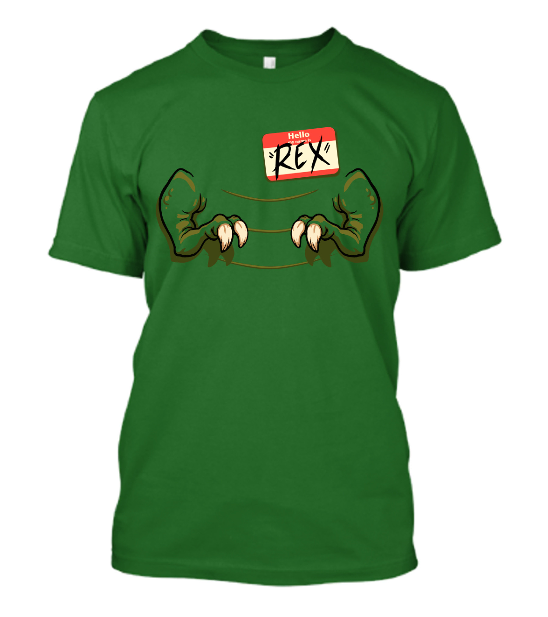 Hello My Name Is Rex Dinosaur Claws T-Shirt