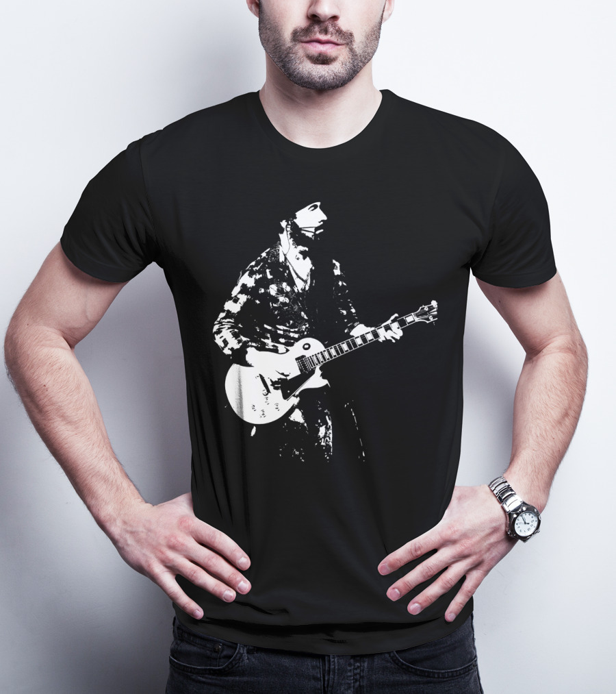 Mens Guitar Player Iconic Style Les Paul T-Shirt