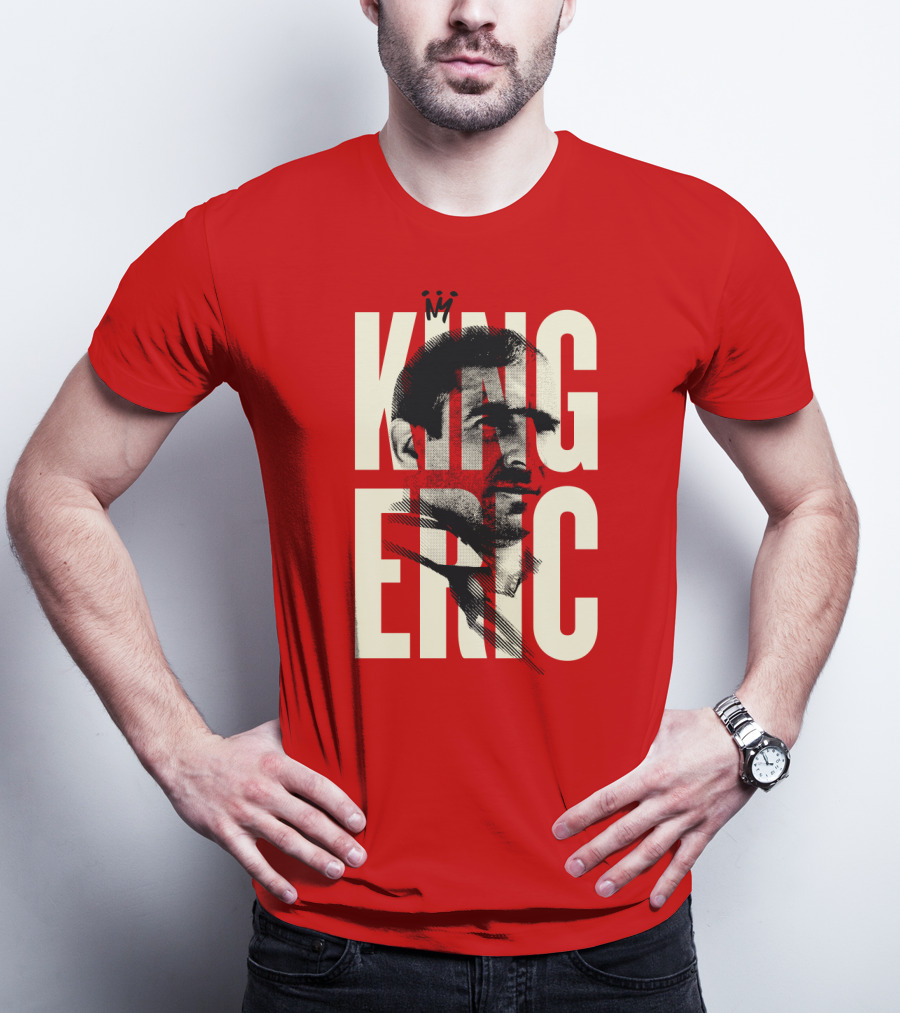 King Eric Legend Footballer Icon Red Majesty T-Shirt