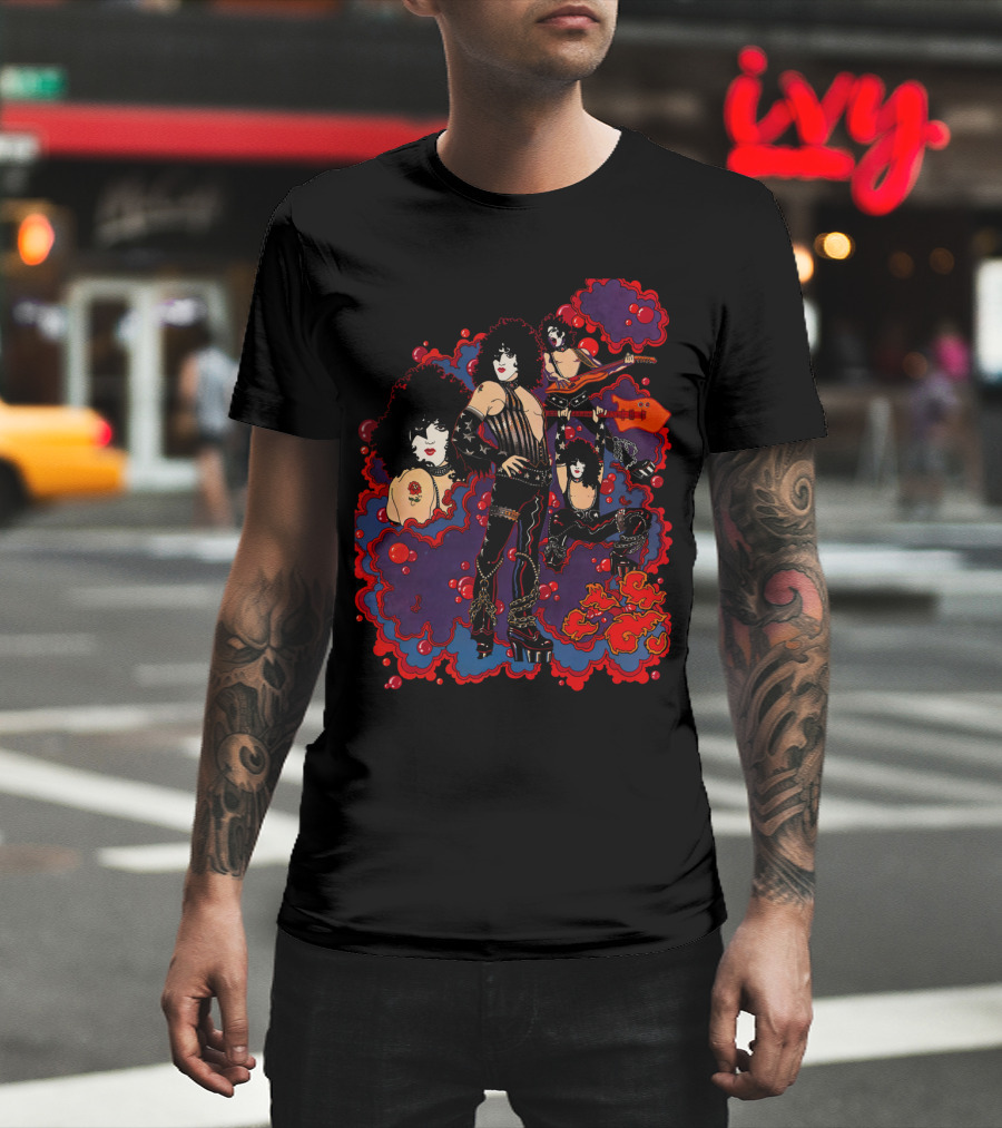 PS1 Solo Paul Stanley Kiss Retro Comic T-Shirt