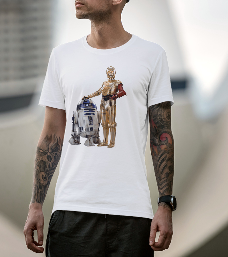 Star Wars R2-D2 C-3PO Transparent T-Shirt