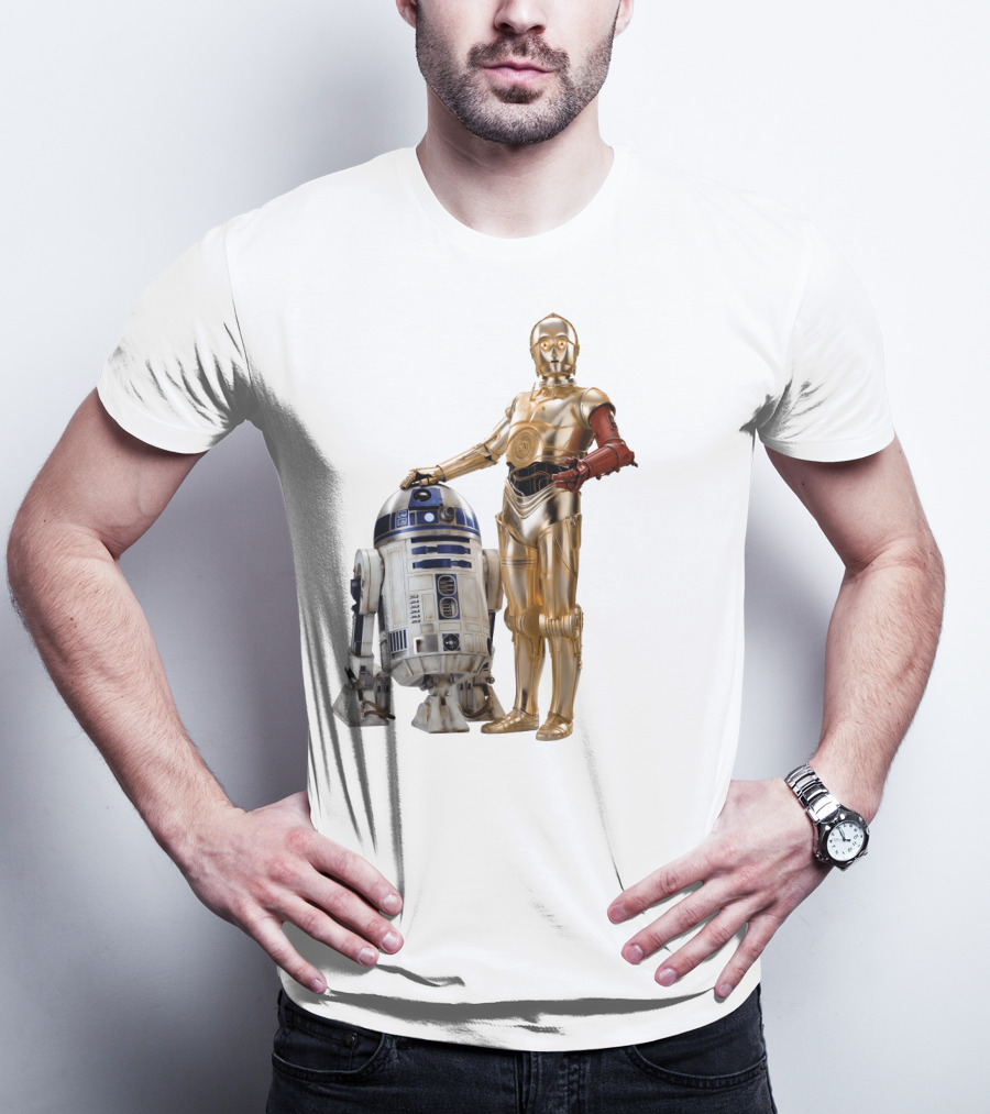 Star Wars R2-D2 C-3PO Transparent T-Shirt
