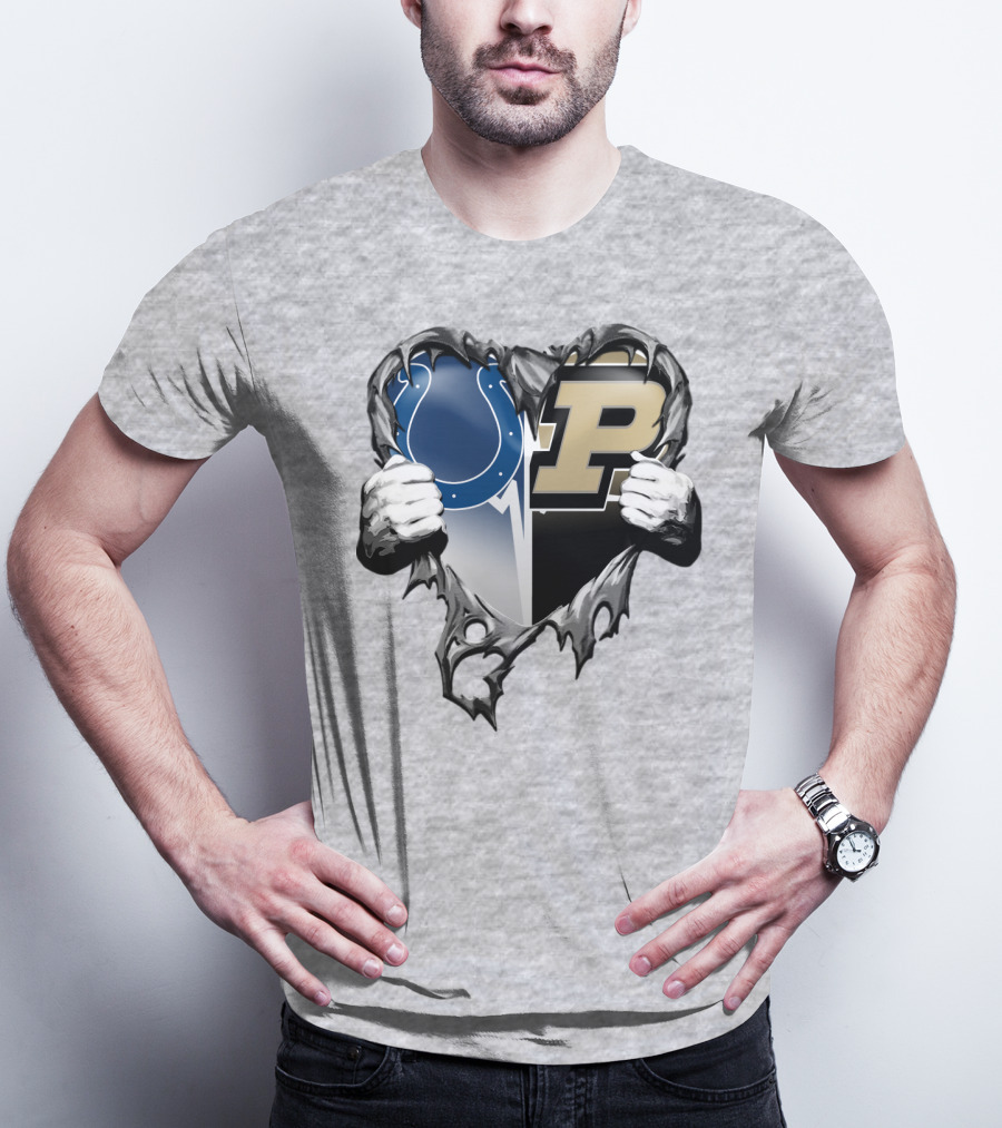 Colts Purdue Heart Revealed T-Shirt
