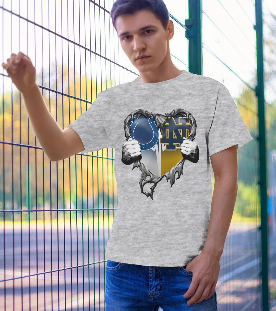 Colts Notre Dame Heart T-Shirt