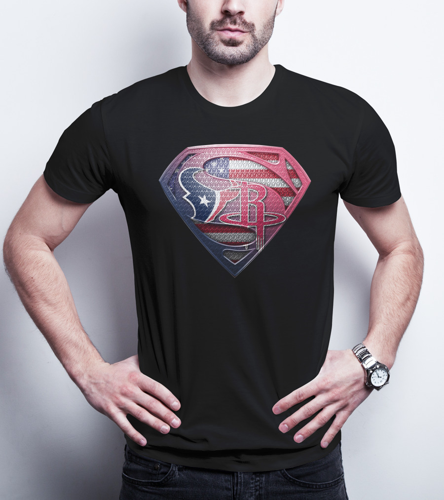 Texas Superhero American Flag T-Shirt