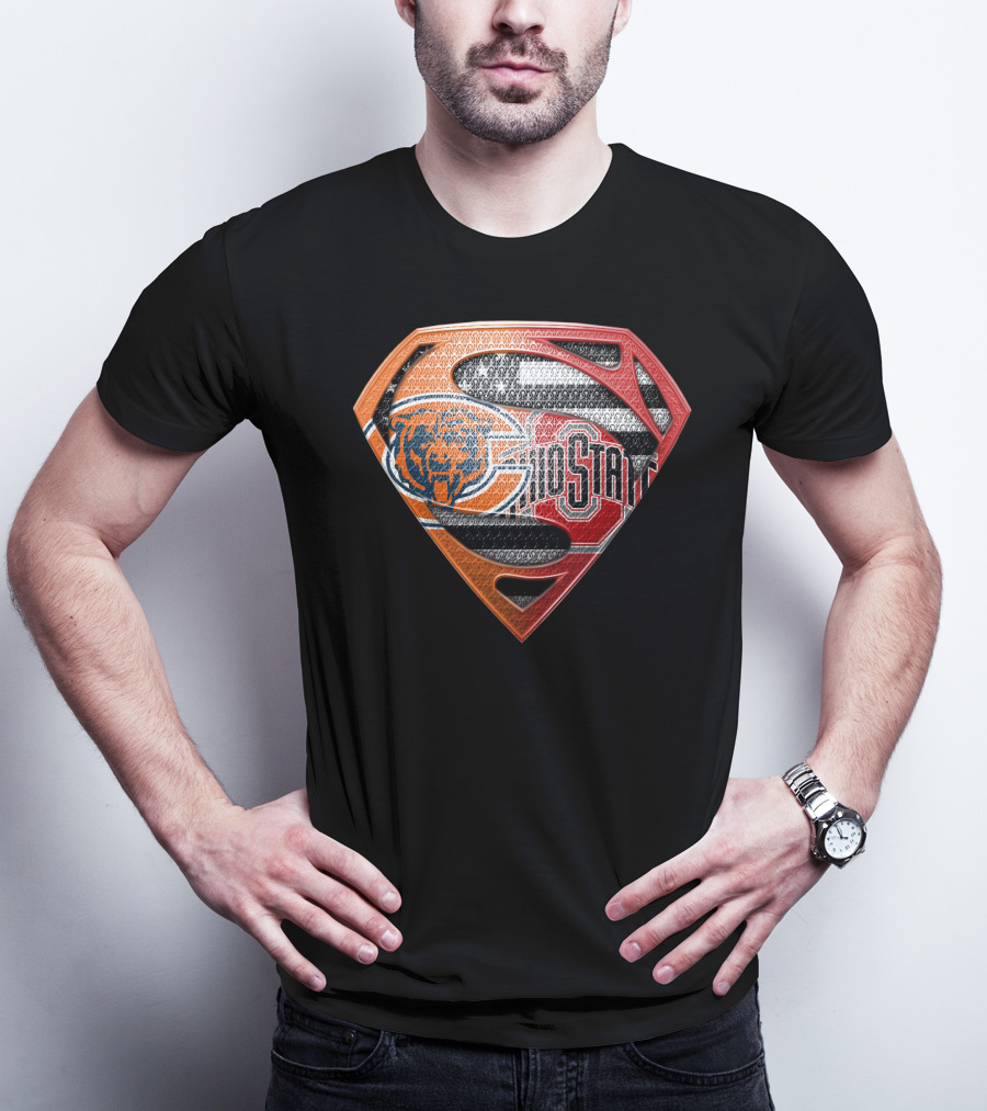 Chicago Bears Ohio State Superman T-Shirt