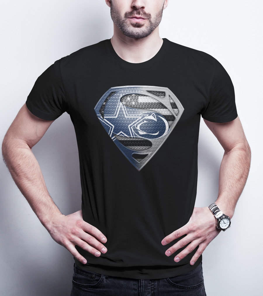 Nfl Dallas Cowboys Superman Logo Fusion T-Shirt