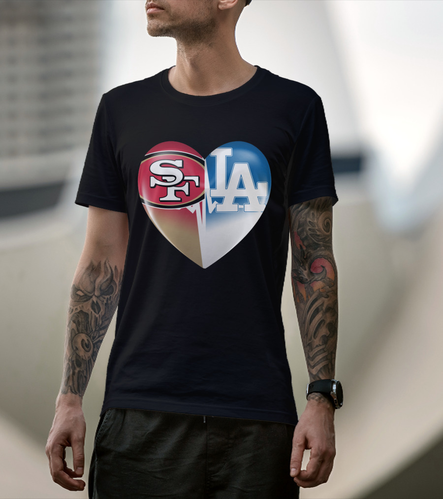 SF LA Heartbeat Rivalry T-Shirt