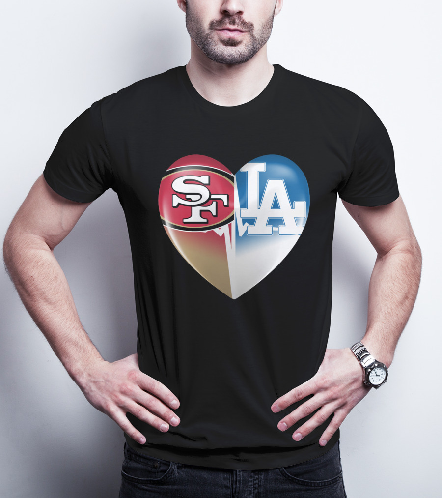 SF LA Heartbeat Rivalry T-Shirt