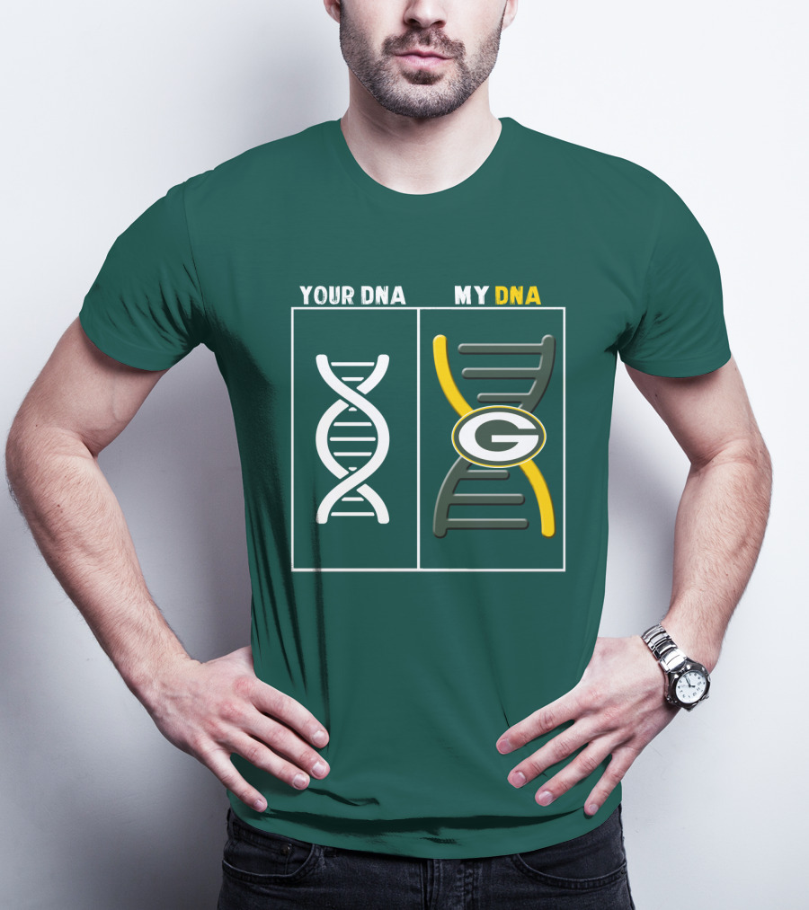 Green Bay Packers Your Dna My Dna T-Shirt