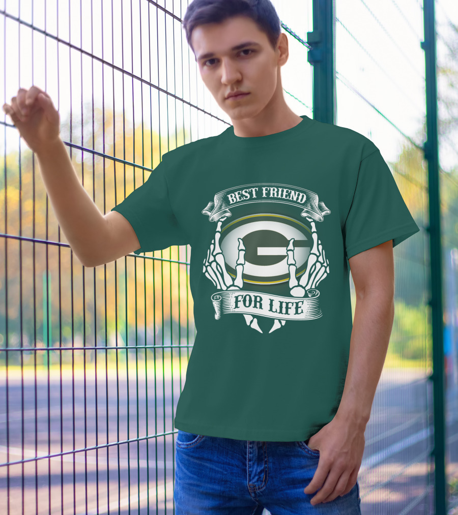 Best Friend For Life Green Bay Packers T-Shirt