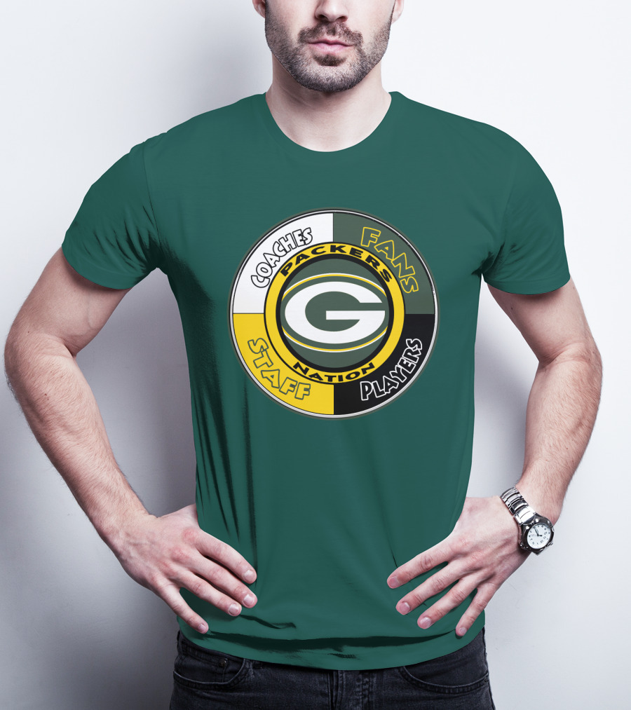 Packers Nation Coaches Fans Staff Players Green Bay Packers T-Shirt