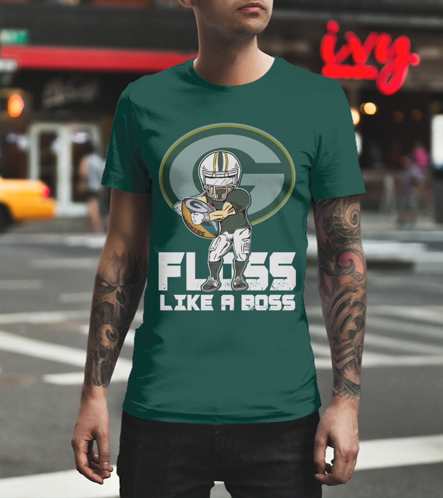 Green Bay Packers Floss Like A Boss T-Shirt