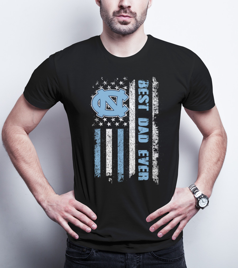 Unc Best Dad Ever American Flag T-Shirt