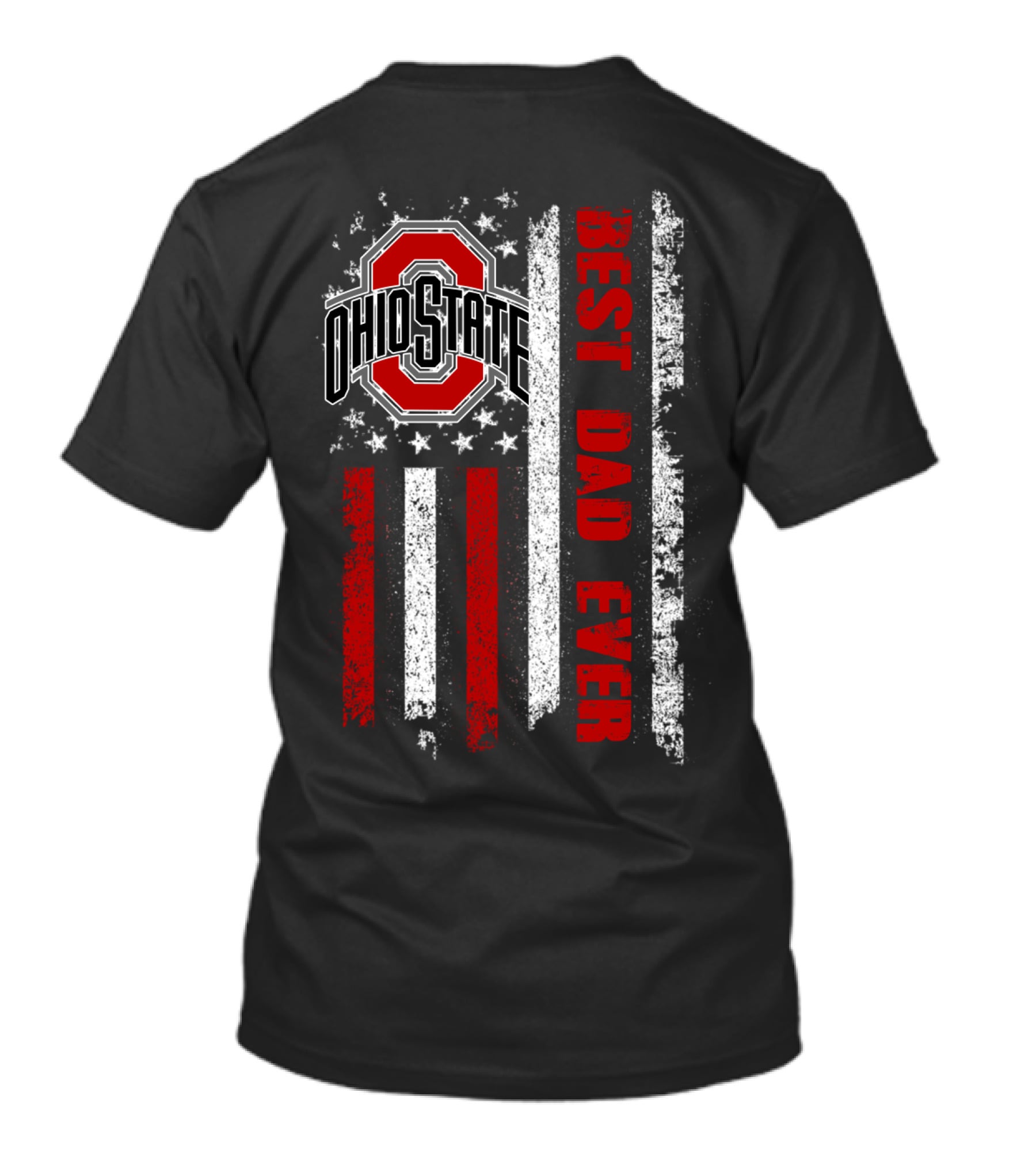 Ohio State Best Dad Ever Flag T-Shirt