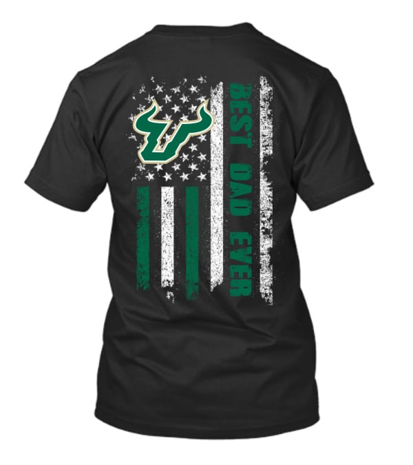 Best Dad Ever Usf Bulls Flag Evd 061 T-Shirt