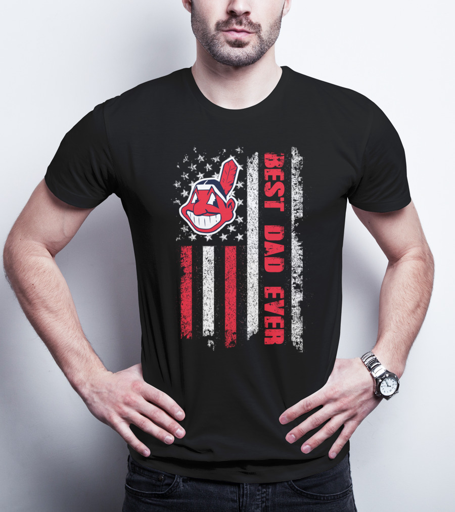 Evd 112 Best Dad Ever Flag T-Shirt
