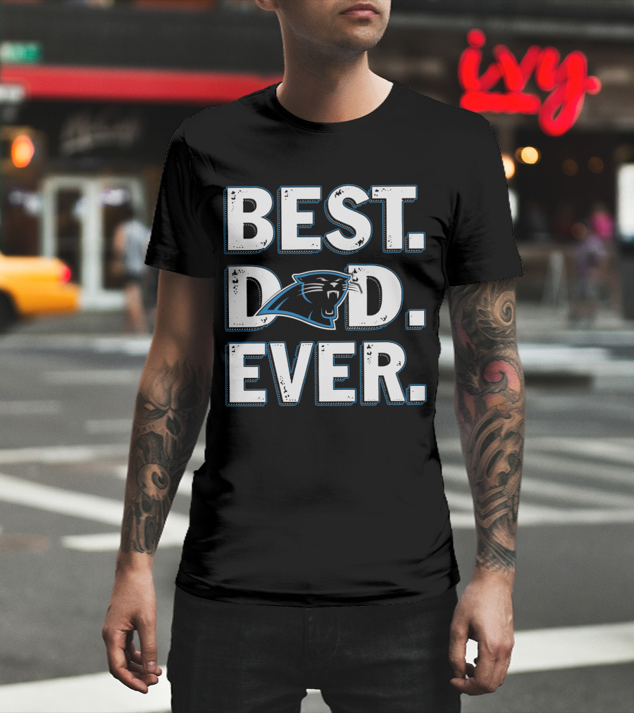Best Dad Ever Carolina Panthers T-Shirt