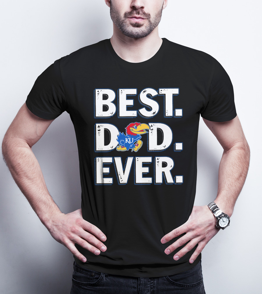 Best Dad Ever Ku Jayhawks T-Shirt