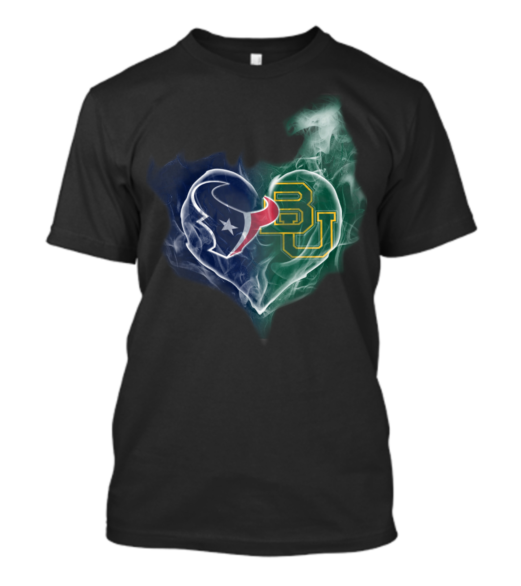 Houston Texans Baylor University Heart T-Shirt