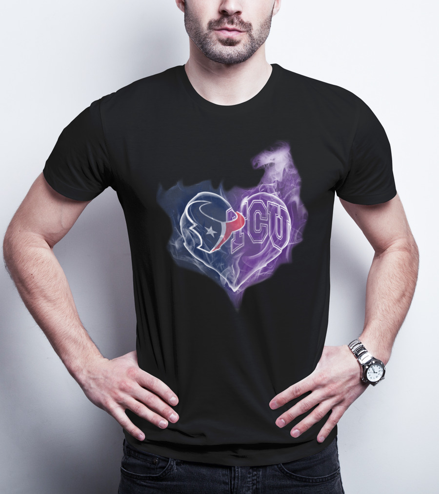 Houston Texans Tcu Heart T-Shirt