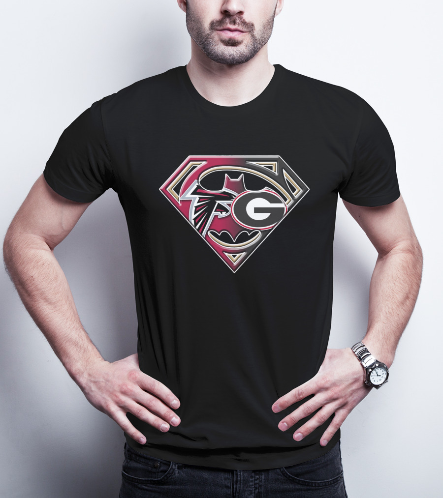 Falcons Georgia Superman Logo Mashup T-Shirt