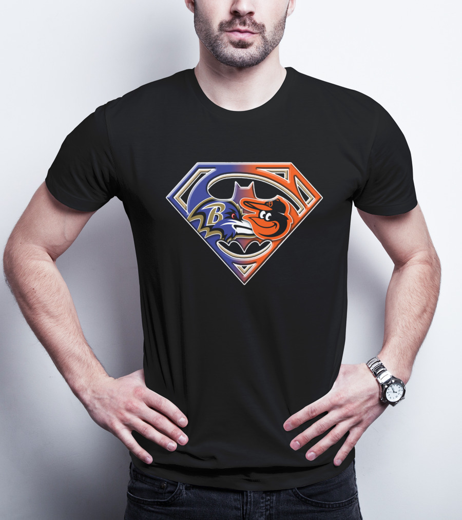Ravens Orioles Superhero T-Shirt