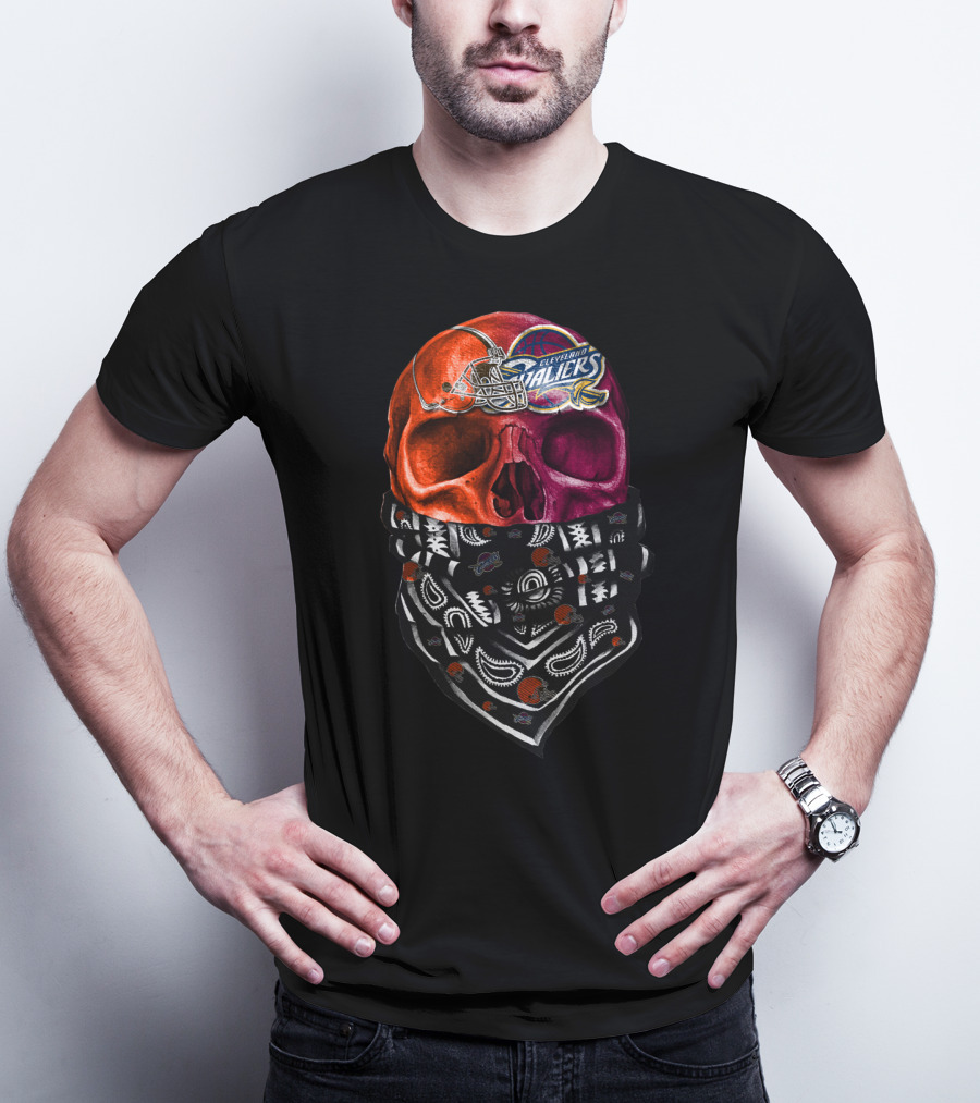 Cleveland Ballers Skull Bandana T-Shirt