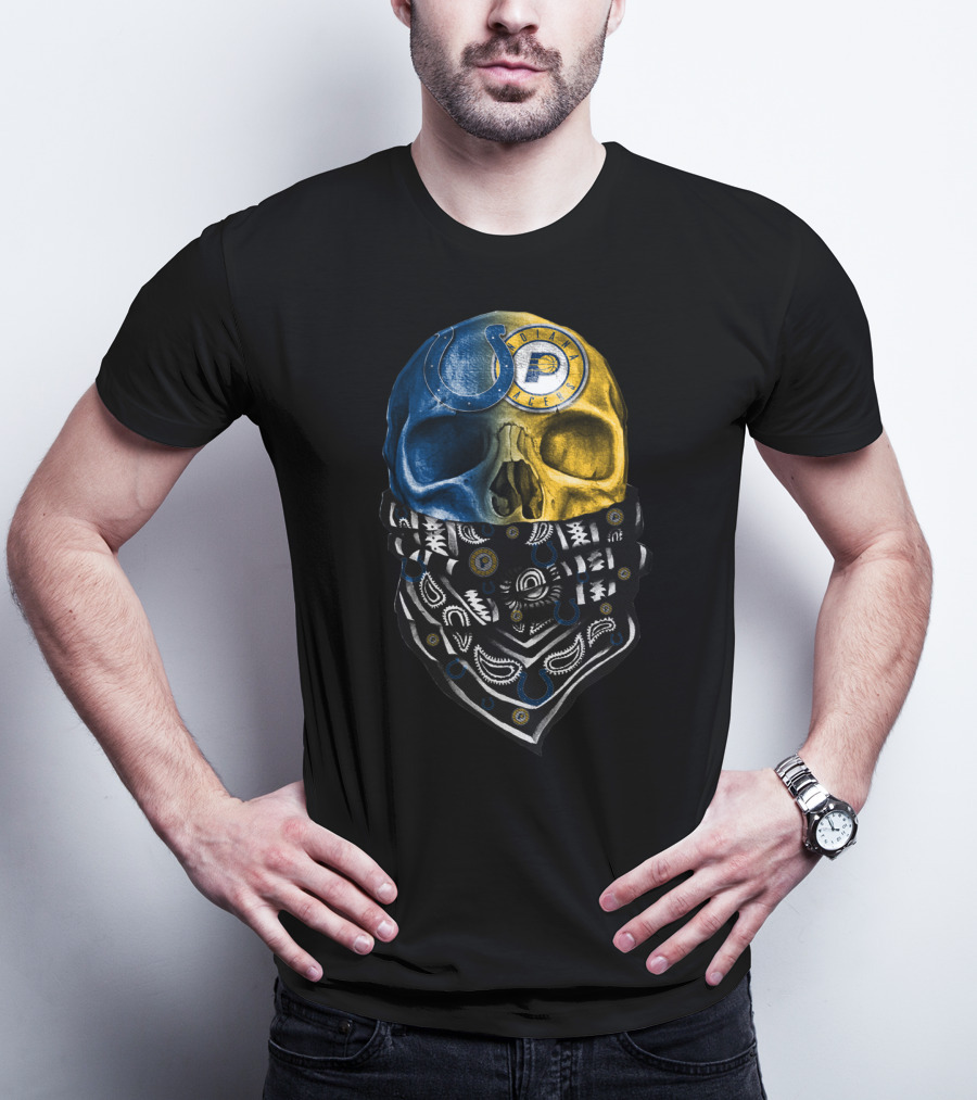 Colts Police Skull Bandana T-Shirt