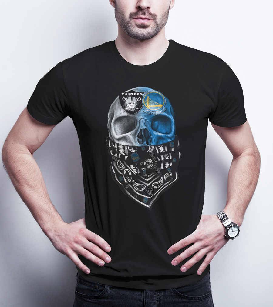 Raiders And Warriors Skull Bandana T-Shirt