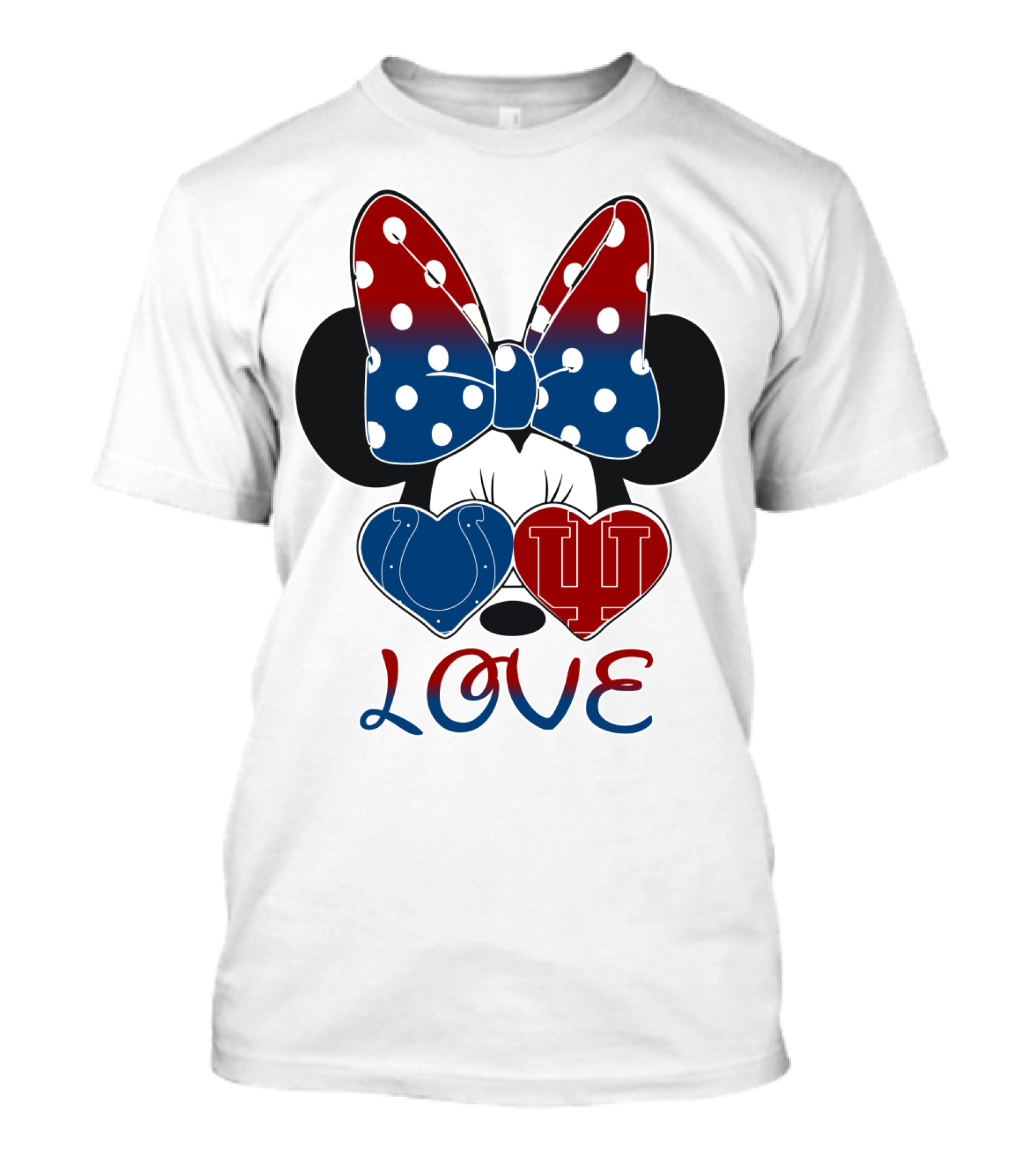 Love Minnie Colts Iu Hearts T-Shirt