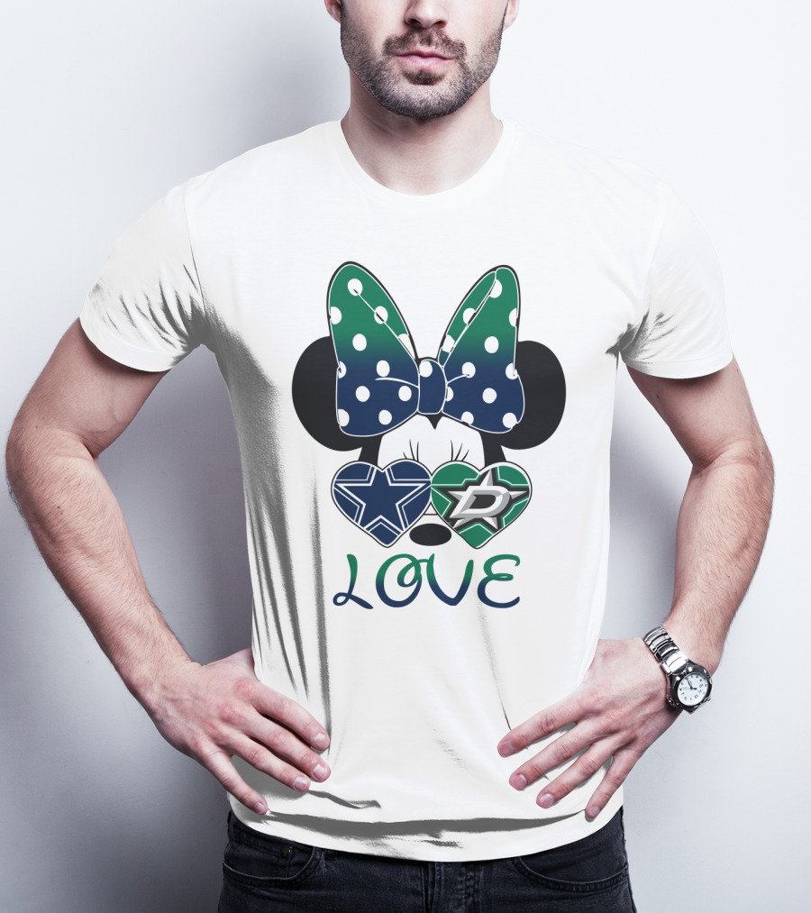 Minnie Mouse Cowboys Stars Love T-Shirt