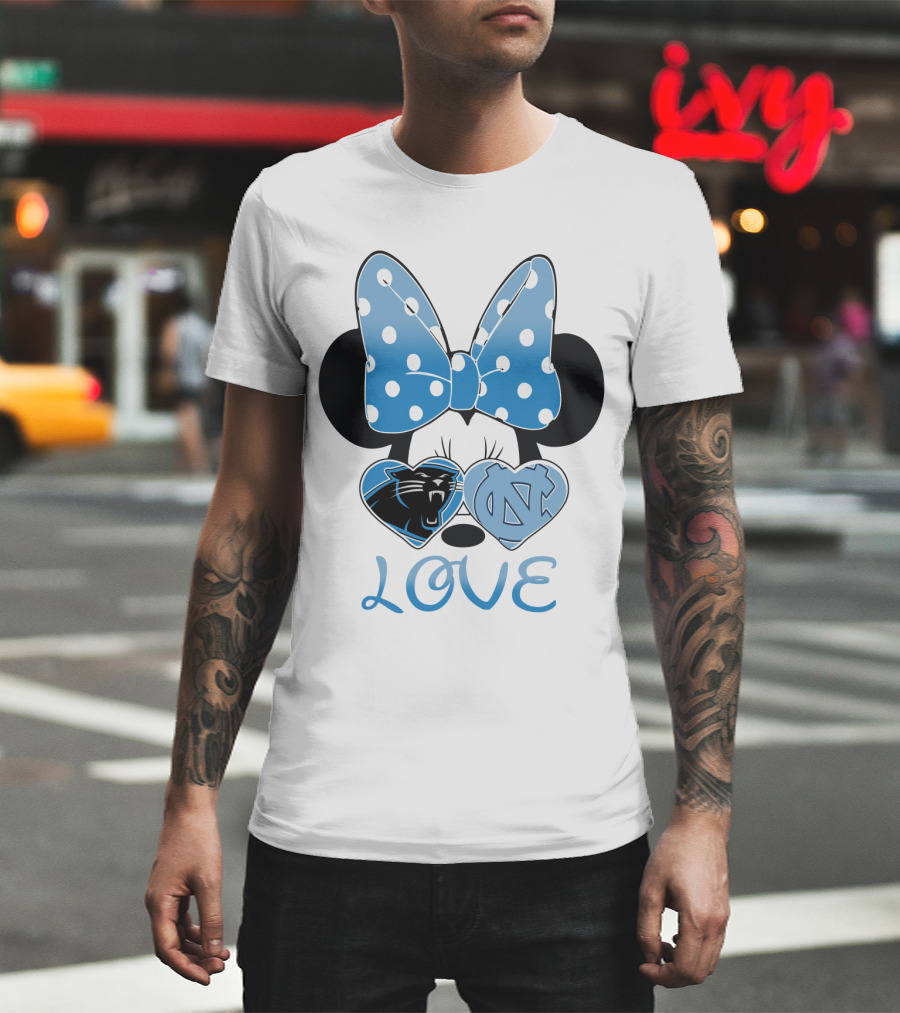 Minnie Carolina Panthers Unc Love T-Shirt