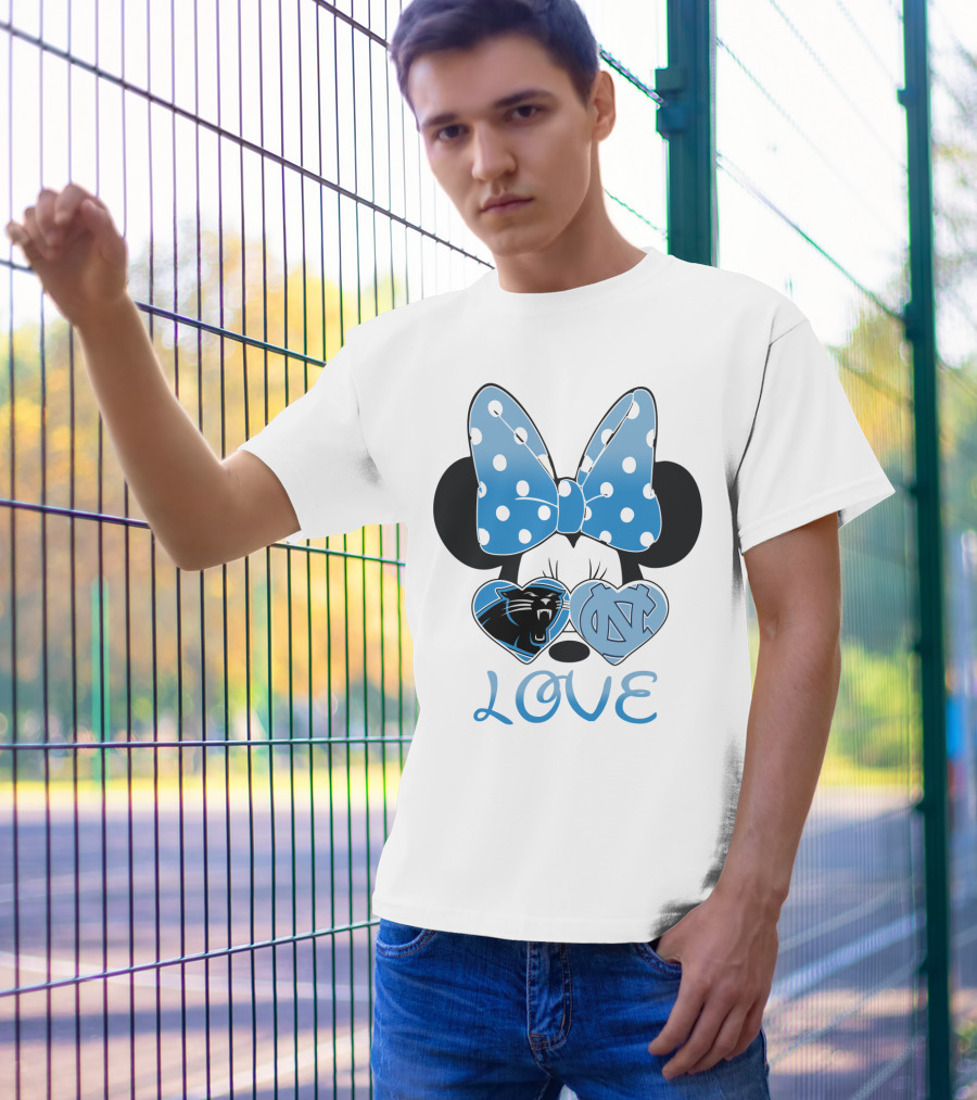 Minnie Carolina Panthers Unc Love T-Shirt