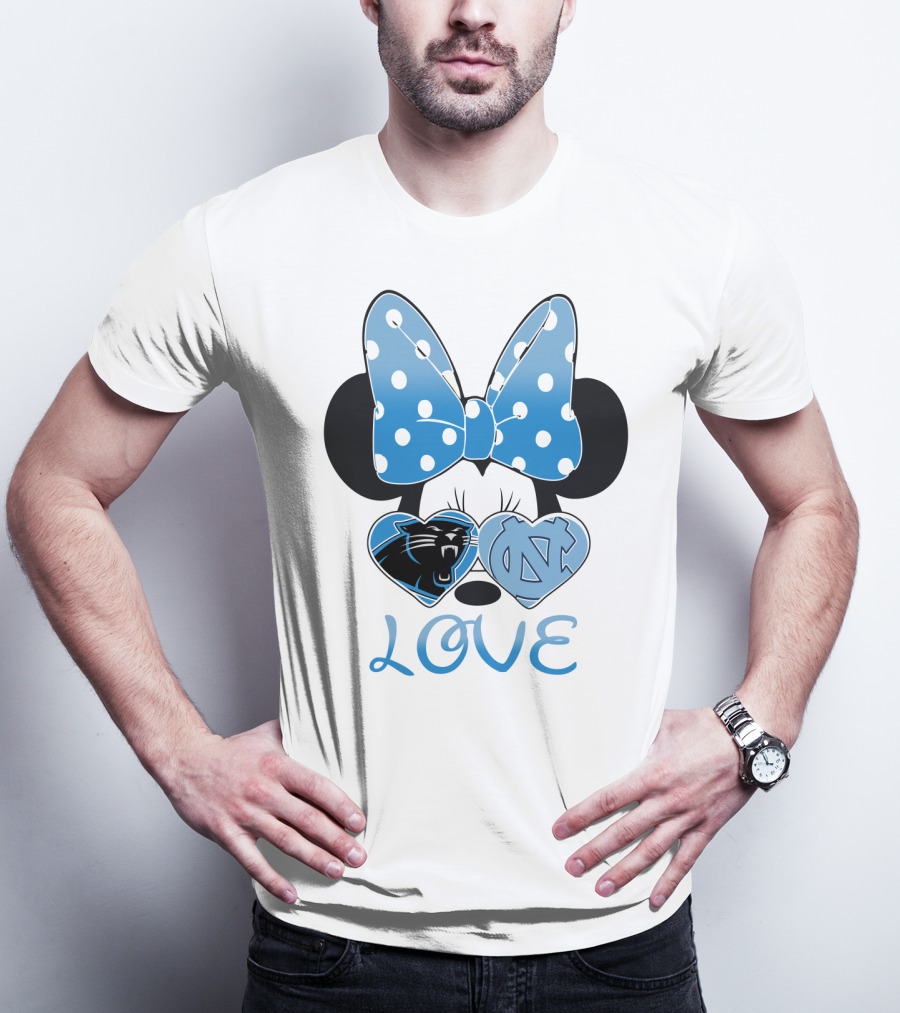 Minnie Carolina Panthers Unc Love T-Shirt