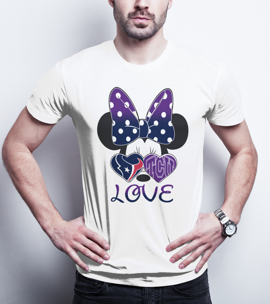 Minnie Love Texans Tcu T-Shirt