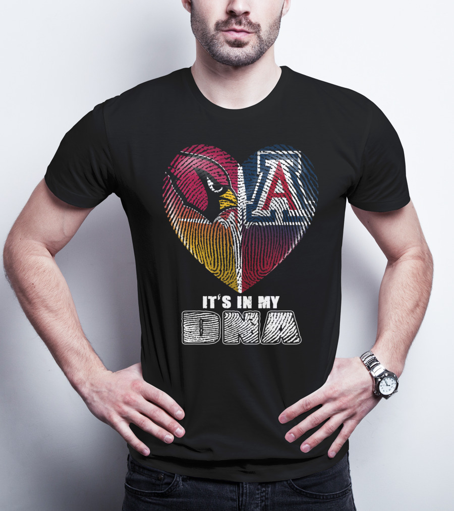 Arizona Cardinals And Wildcats It's In My Dna 031 T-Shirt