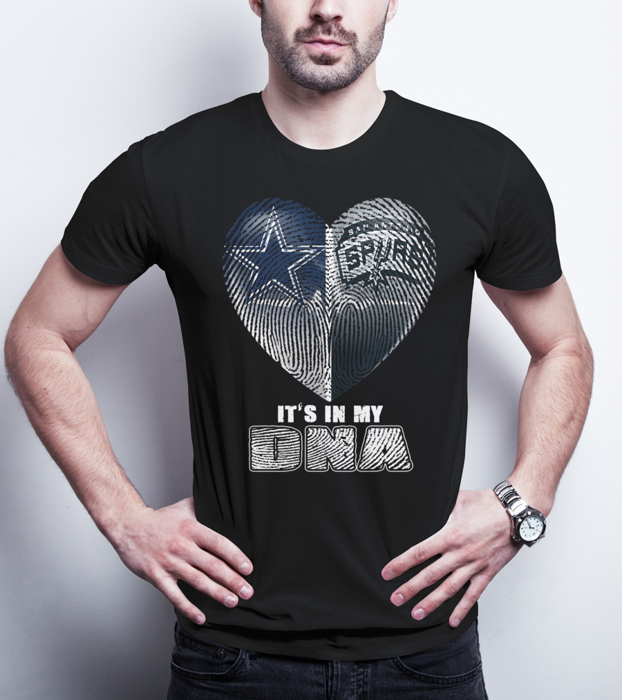 Dallas Cowboys San Antonio Spurs It's In My Dna T-Shirt