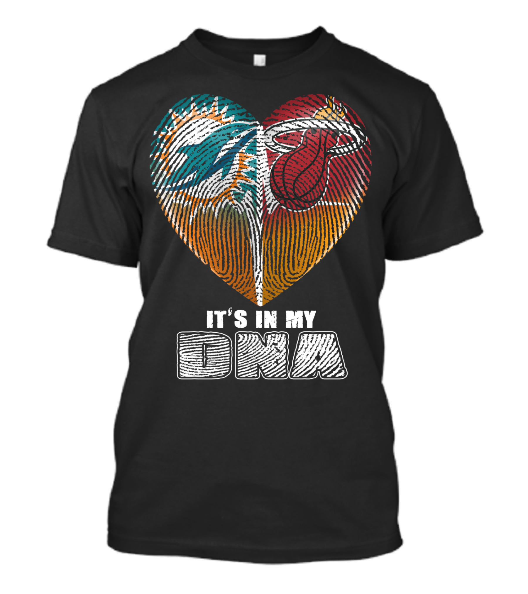 Miami Dolphins Miami Heat It’s In My Dna T-Shirt
