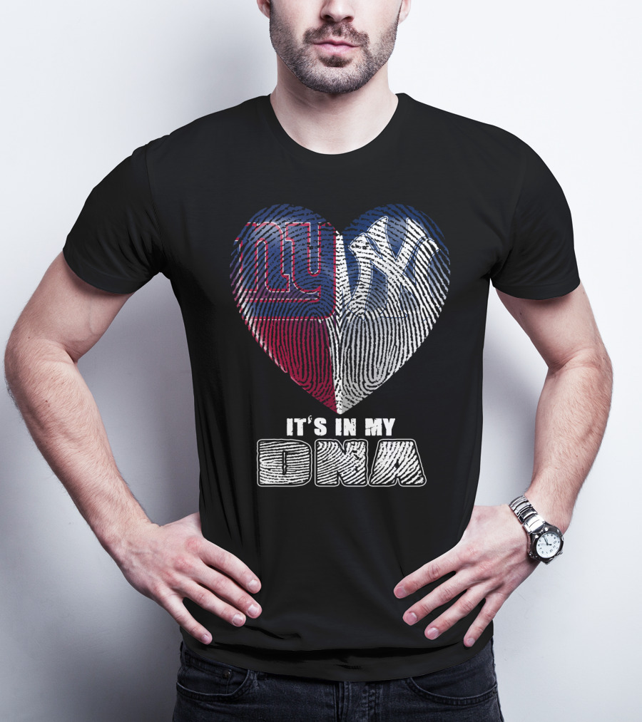 New York Giants Yankees It's In My Dna T-Shirt