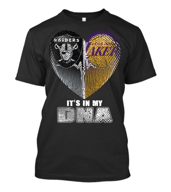 It's In My Dna Raiders Los Angeles Lakers T-Shirt